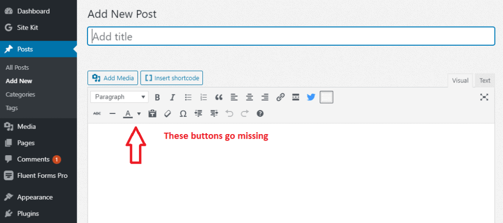 How To Fix White Text And Missing Buttons Issue In Wordpress Visual Editor Navthemes