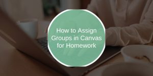 How to Assign Groups in Canvas for Homework - NavThemes
