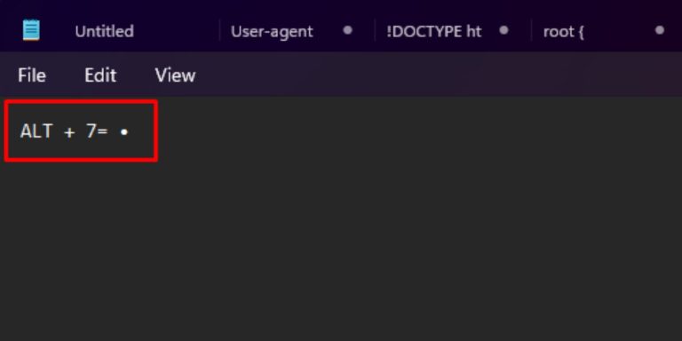 How to Make a Bullet Point on Any Keyboard