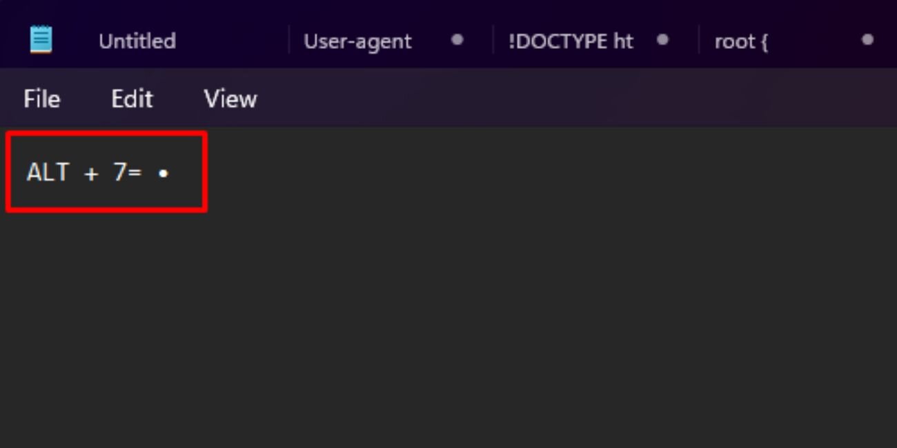 How to Make a Bullet Point on Any Keyboard